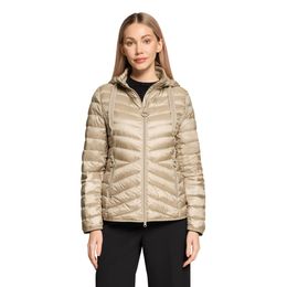 Outdoorjacke Betty Barclay "Damen mit abnehmbarer Kapuze", Damen, Gr. 40, beige, Obermaterial: 100% Polyamid; F&uuml;llung: 100% Polyester, tailliert, Jacken Outdoorjacke