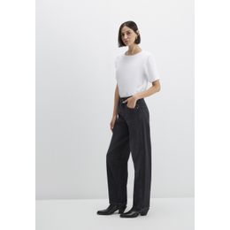 Mavi Damen Weite Jeans "LEILA W/Cut", schwarz, Gr. 27, 99% Baumwolle, 1% Elasthan, Jeans, Baggy Jeans