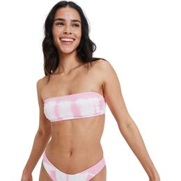 Roxy Damen Bandeau-Bikini-Top "Sunrise"bonbon, Gr. M, 92% Polyester, 8% Elasthan, Bikini-Oberteile
