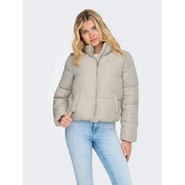 Jacqueline de Yong JDY Damen Steppjacke "JDYNEWERICA LIFE SHORT PADD JKT OTW NOOS", silber, Gr. XL, unifarben, Web, Obermaterial: 100% Polyester, Jacken