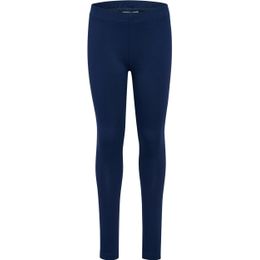Hummel M&auml;dchen Leggings, blau, Gr. 152, Obermaterial: 95% Baumwolle, 5% Elasthan, Hosen, sportlicher Stil, f&uuml;r Kinder und Jugendliche, hohe