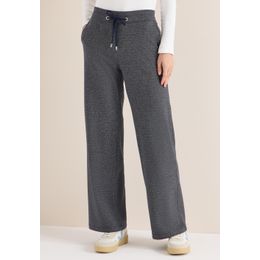 Cecil Damen Stoffhose, grau, Gr. XL, meliert, Stoff, 61% Polyester, 21% Viskose, 15% Baumwolle, 3% Elasthan, Hosen, im elastischen Materialmix