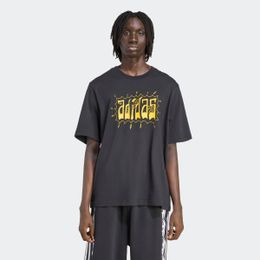 Herren T-Shirt "GRAPHIC OS TEE", schwarz, Gr. S, adidas originals, Obermaterial: 100% Baumwolle, Shirts, sportlicher Stil, mit Web-Grafiken,
