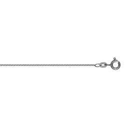 ONE ELEMENT Damen Goldkette "Halskette Rundankerkette aus 333 Wei&szlig;gold &Oslash; 1,1 mm", 42, Gold Wei&szlig;gold 333silber, Gold, Wei&szlig;gold 333, Halsketten, Fein