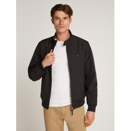 Tommy Hilfiger Herren Blouson "HARRINGTON JACKET"schwarz, Gr. L, Web, Obermaterial: 54% Elastomultiester, 46% Polyester, Jacken, mit Seitentaschen