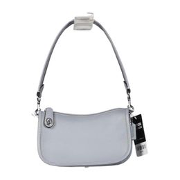 Coach Handtasche klein Leder Damen Gr&ouml;&szlig;e One Size Second Hand hellblau