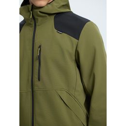Icepeak Herren Softshelljacke "Icepeak BUXTON", gr&uuml;n, Gr. 58, Obermaterial: 100% Polyester, Jacken, atmungsaktives Material, mit Atmungsaktivit&auml;t