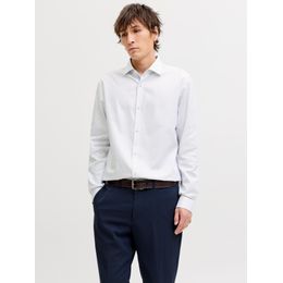 Jack & Jones JACK & JONES Herren Langarmhemd "JPRBLAPARKER DETAIL L/S SHIRT NOOS"cloud dancer fit:slim fit, Gr. S, unifarben, Web, Obermaterial: 100% Baumwolle,
