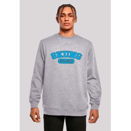 F4NT4STIC Herren Sweatshirt "Skiing Season Winter Sport", grau, Gr. XXL, Obermaterial: 50% Baumwolle, 50% Polyester, Sweatshirts, Premium Qualit&auml;t