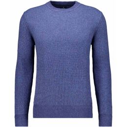 Ragman Herren Rundhalspullover, blau, Gr. XXXL, 95% Baumwolle 5% Kaschmir, Pullover