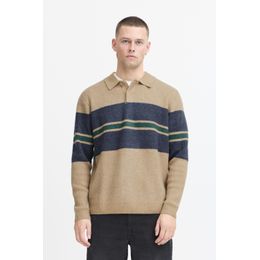 Blend Herren Strickpullover "BHPullover"otter, Basic, Gr. S, gestreift, Feinstrick, 28% Nylon, 26% Polyester, 23% Polyacryl, 21% Viskose, 2%