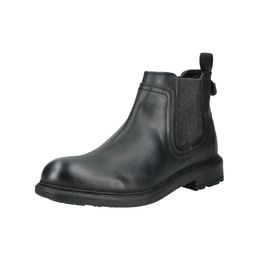 JEEP Damen Stiefelette "JEEP Stiefelette Leder/Textil", Gr. 44, schwarz, Leder, Textil, Schuhe