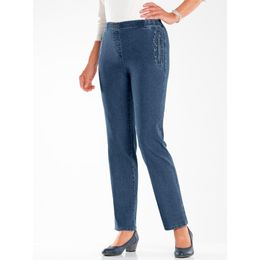 Classic Basics Damen Bequeme Jeans, blau, Gr. 40, unifarben, 81% Baumwolle, 17% Polyester, 2% Elasthan, Jeans