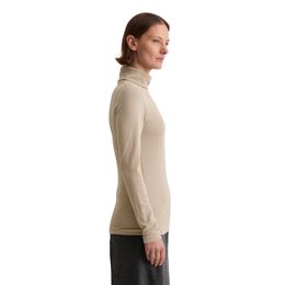 Marc O'Polo MARC O'POLO Damen Langarmshirt "aus soft geripptem Jersey"chalky mauve, Basic, Gr. XXL, unifarben, Obermaterial: 46% Modal, 46% Baumwolle, 8%