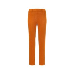 GOLDNER Damen Schlupfhose "Kurzgr&ouml;&szlig;e Supersofte Cordhose LOUISA mit aufwendiger Schnittf&uuml;hrung", orange, Gr. 25, Obermaterial: 97% Baumwolle CO. 3%
