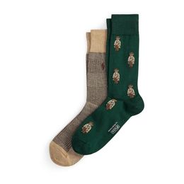 Polo Ralph Lauren Socken Herren Gr&ouml;&szlig;e 41/46 braun / cappuccino / dunkelbraun / dunkelgr&uuml;n