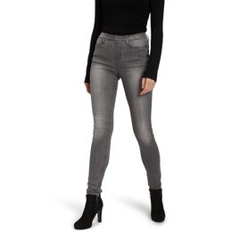 Flashlights Damen Jeansjeggings, schwarz, Basic, Gr. 44, Jeans, Obermaterial: 80% Baumwolle, 19% Polyester, 1% Elasthan, Jeans, enge Passform,