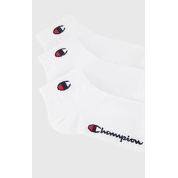 Champion Damen Kurzsocken "3 Pack Quarter Socks", Gr. 39wht, wht, wht, ns, Obermaterial: 67% Baumwolle, 25% Polyester, 6% Polyamid, 2% Elasthan,