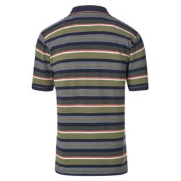 Casamoda Herren Poloshirt "Casamoda Polo-Shirt gestreift", gr&uuml;n, Gr. M, 50% Baumwolle, 50% Polyester, Shirts