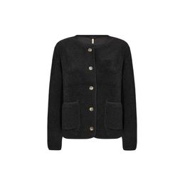 Cardigan soyaconcept "Soya Concept Cardigan SC-ONYX 2", Damen, Gr. L, 9999 schwarz, Obermaterial: 100% Polyester, Strickjacken