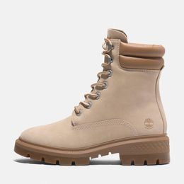 Timberland Damen Winterstiefel "CORTINA VALLEY MID LACE UP WATERPROOF BOOT", Gr. 37, beige, Leder, Schuhe, Winterschuhe, Winterboots, Schn&uuml;rboots,