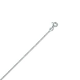ONE ELEMENT Damen Goldkette "Halskette Rundankerkette aus 333 Wei&szlig;gold &Oslash; 1,2 mm", 50, Gold Wei&szlig;gold 333silber, Gold, Wei&szlig;gold 333, Halsketten, Sanfte