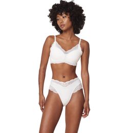 Triumph Damen B&uuml;gelloser BH "Lift Smart P EX", Gr. 2, wei&szlig;, Spitze, Obermaterial: 47% Polyamid, 29% Polyester, 24% Elasthan, unifarben, BHs, mit