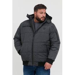 Blend Herren Winterjacke "BHBoris Big & Tall", schwarz, Gr. 5XL, meliert, 65% Nylon, 35% Polyester, Jacken, W&auml;rmende Winterjacke in gro&szlig;en Gr&ouml;&szlig;en