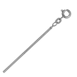 ONE ELEMENT Damen Goldkette "Halskette Panzerkette aus 333 Wei&szlig;gold &Oslash; 1,4 mm", 42, Gold Wei&szlig;gold 333, silber, Gold, Wei&szlig;gold 333, Halsketten,