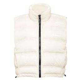 Plein Sport Damen Kurzweste "Scratch", grau, Gr. S, Obermaterial: 100% Polyamid. Futter: 100% Polyester. F&uuml;llung: 100% Polyester, Westen