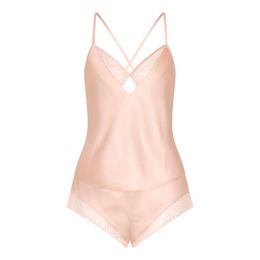 Triumph Damen Shorty "A Weekend to Remember PSW", Gr. 46, rosa, Satin, Obermaterial: 100% Polyester, Homewear-Sets, weich und sinnlich