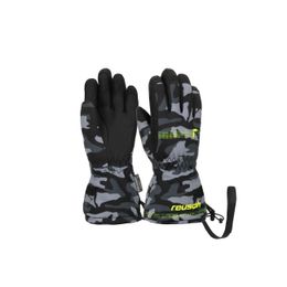 Reusch M&auml;dchen Skihandschuhe "Maxi R-TEX XT", grau, Gr. 5, mehrfarbig, 94% Polyester, 5% Polyurethan, 1% Elasthan, Handschuhe, mit warmer F&uuml;tterung