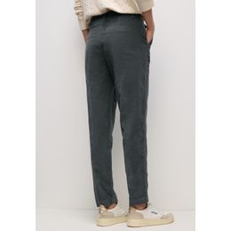 Street One Damen Chinohose, grau, Gr. 40, unifarben, Samt, 98% Baumwolle, 2% Elasthan, Hosen, mit Elastikbund