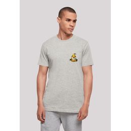 F4NT4STIC Damen T-Shirt "Rubber Duck Wizard TEE UNISEX", grau, Gr. S, Obermaterial: 100% Baumwolle, Shirts, Print