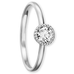 ONE ELEMENT Damen Goldring "Zirkonia Ring aus 333 Wei&szlig;gold Zirkonia Ring aus 333 Wei&szlig;gold", 48,mit Zirkonia, Gold Wei&szlig;gold 333, silber, Gold,