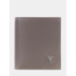 Guess Wallet 'Mito Saffiano' male Brown size One Size