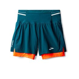 Brooks High Point 5" 2-in-1 Short 2.0 Bekleidung Herren blau