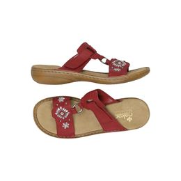 Rieker Sandalen Damen Gr&ouml;&szlig;e 40 Second Hand rot