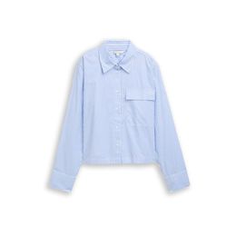 Tom Tailor Denim Bluse Damen Gr&ouml;&szlig;e XXL blau / wei&szlig;