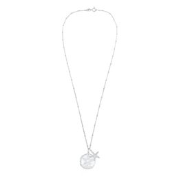 Elli Necklace 'Blume, Multipendants, Seestern' female Silver size 45