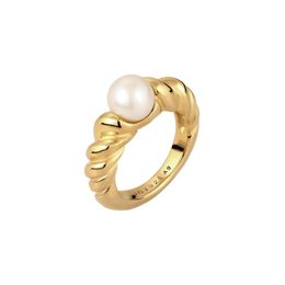 Elli Premium Ring 'Perle' Damen Gr&ouml;&szlig;e 56 gold