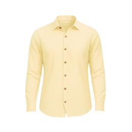 Uniqvibe Button Up Shirt male Yellow size XL