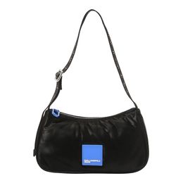 KARL LAGERFELD JEANS Schultertasche 'Ubran' Damen Gr&ouml;&szlig;e One Size royalblau / schwarz / wei&szlig;