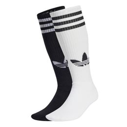 adidas originals Socks 'Knee Sock 2 Pairs' female Black, White size 37-39