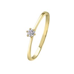 ONE ELEMENT Ring Damen Gr&ouml;&szlig;e 58 gold / transparent