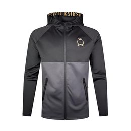 SikSilk Sweatjacke Herren Gr&ouml;&szlig;e XL anthrazit / schwarz