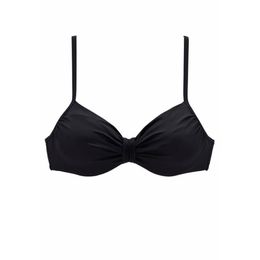 Lascana Bikini Top female Black size 44