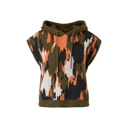 s.Oliver Pullover Damen Gr&ouml;&szlig;e M oliv / hellorange / schwarz / wei&szlig;