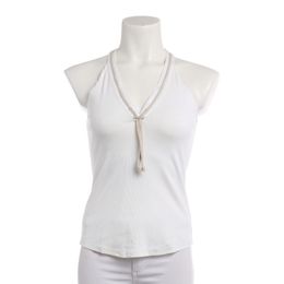 Brunello Cucinelli Top / Seidentop Damen Gr&ouml;&szlig;e M Second Hand wei&szlig;