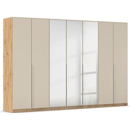 Dreht&uuml;renschrank OTTO HOME "Kleiderschrank Schrank Garderobe AGORDO mit Dekor- oder Hochglanzfront", braun (eiche artisan, champagner), B:315cm H:210cm T:54cm, Holzwerkstoff, Schr&auml;nke, Dreht&uuml;renschrank, durchdachte Innenausstattung, in 7 Breiten und 2 H&ouml;hen MADE IN GERMANY, Topseller
